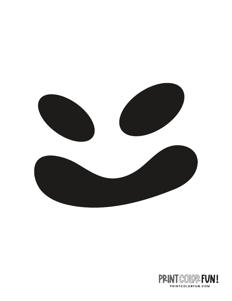 30 Halloween pumpkin face template stencils for carving Jack o'lanterns ...