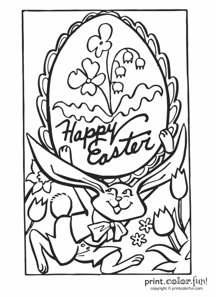 Happy Easter! - Print Color Fun!