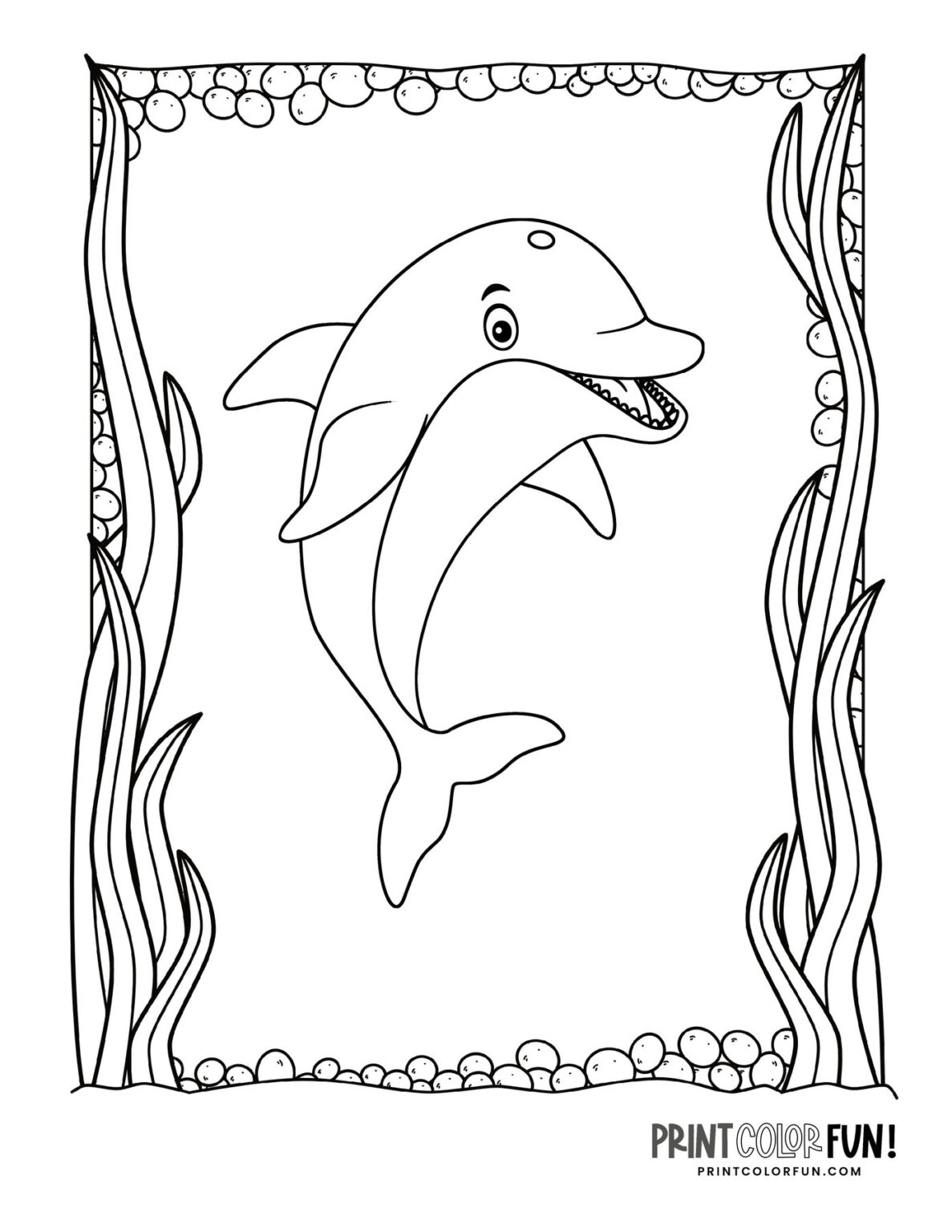 27 printable dolphin coloring pages: Dive into a world of fun crafts ...