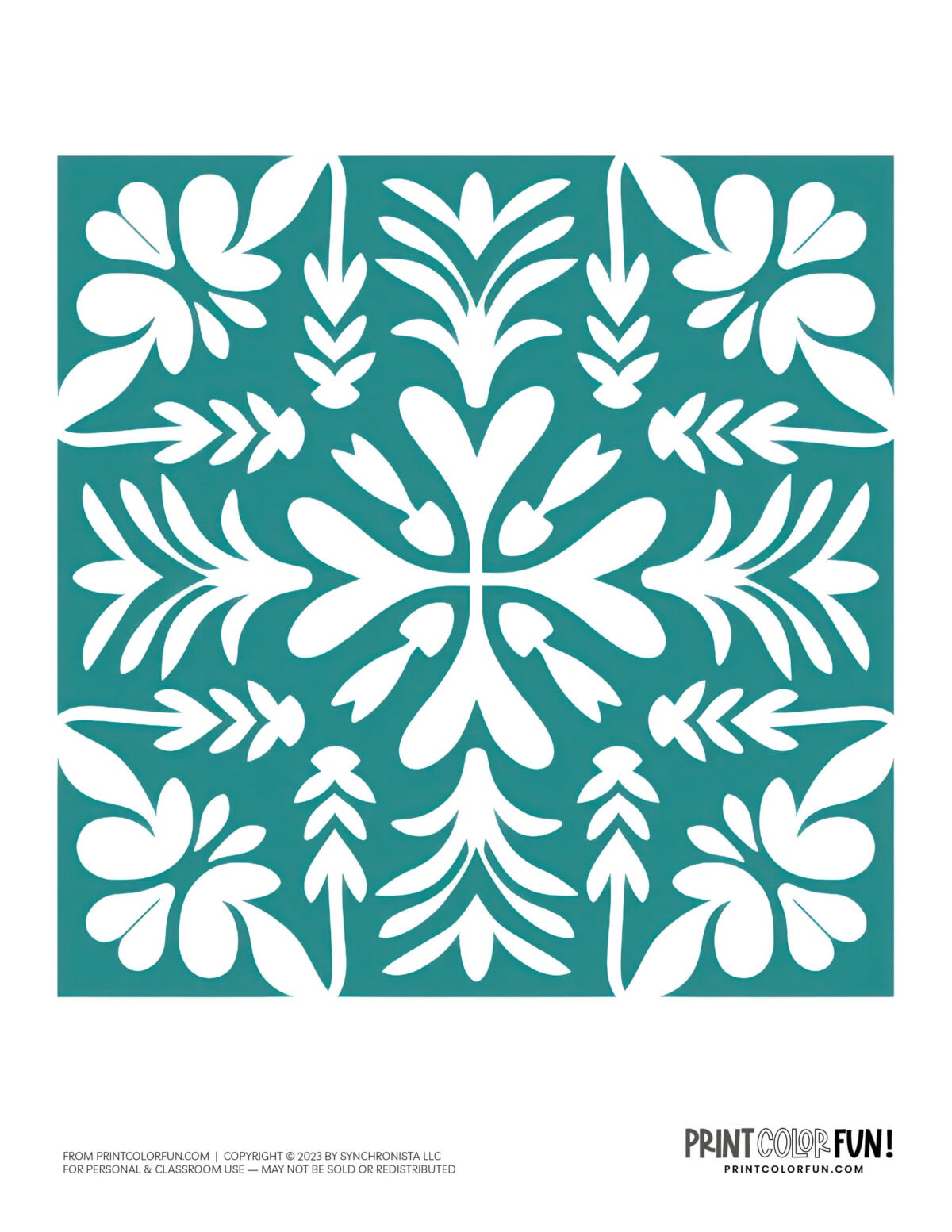 Free Hawaiian quilt patterns to applique or stencil, at PrintColorFun.com