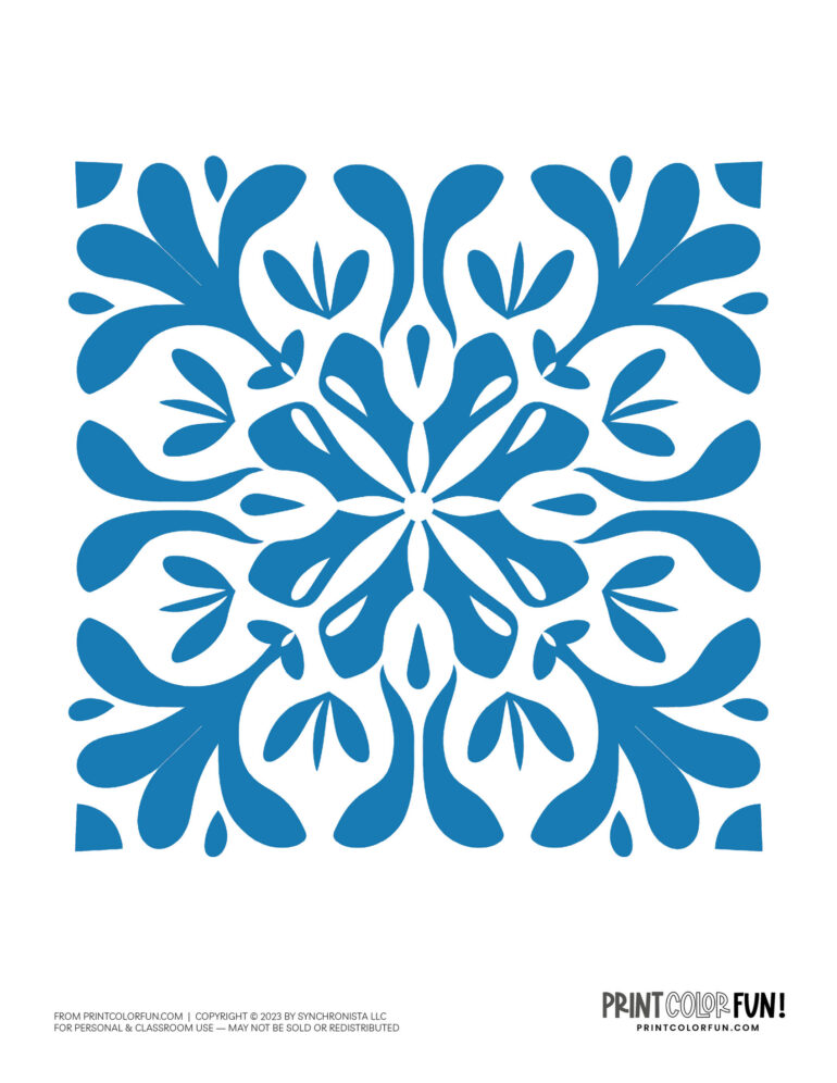 Free Hawaiian quilt patterns to applique or stencil, at PrintColorFun.com