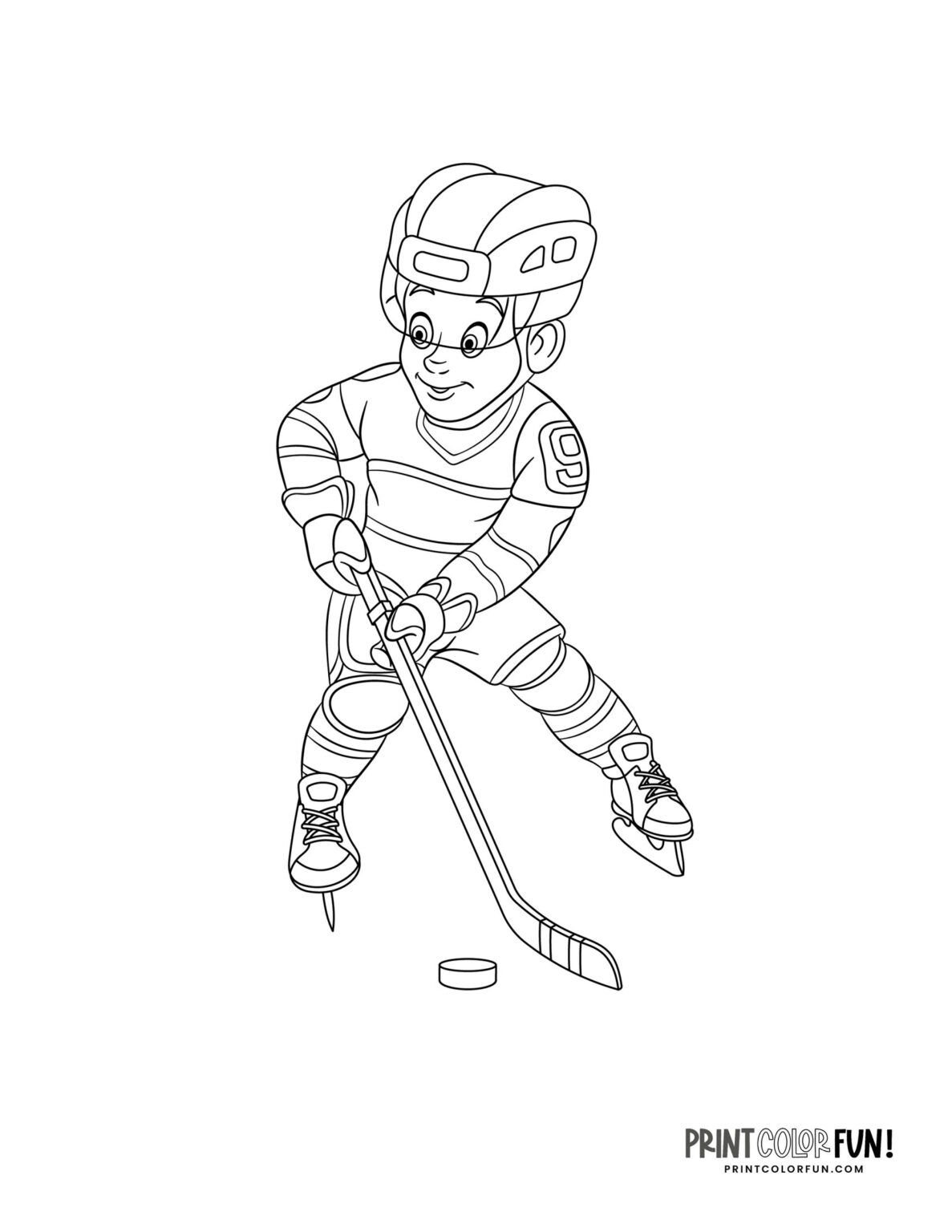 Score big in fun: Hockey clipart, plus coloring pages and 10 craft ...