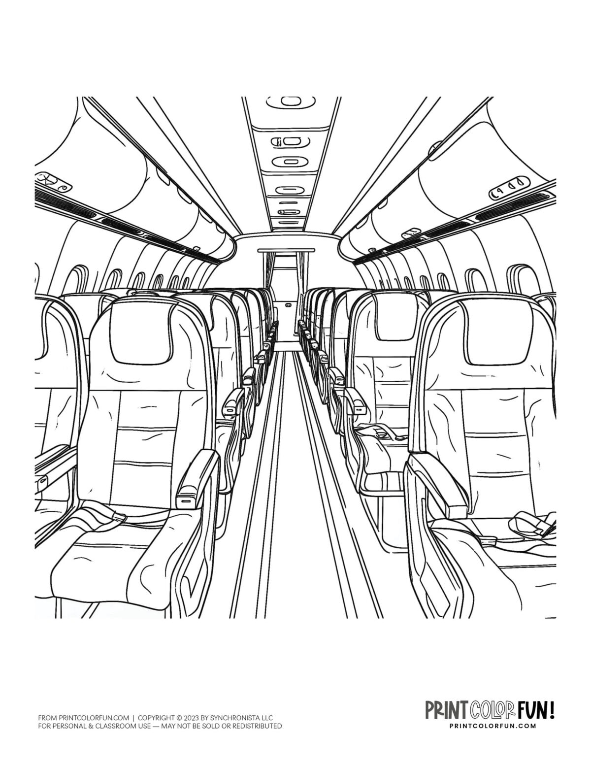 21 airplane coloring pages & clipart: An exciting high-flying adventure ...