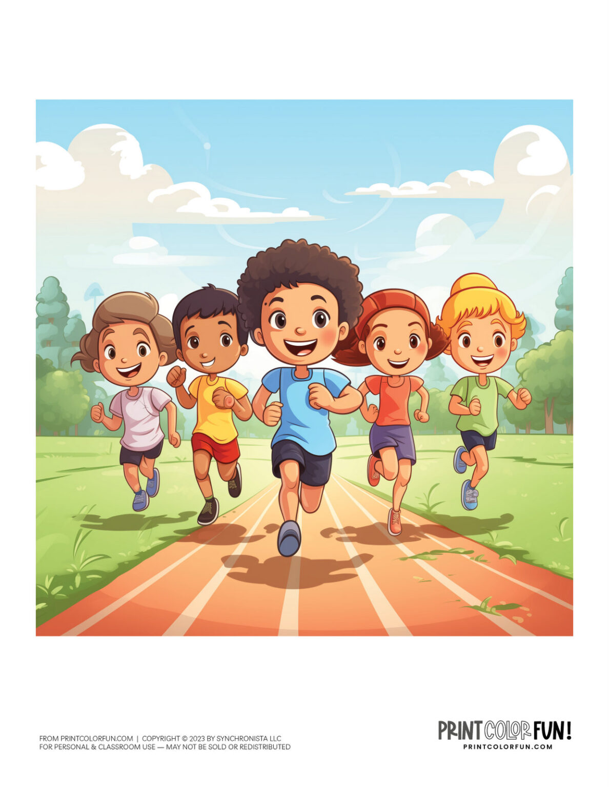 18 running clipart & coloring pages: Discover the joy of jogging ...