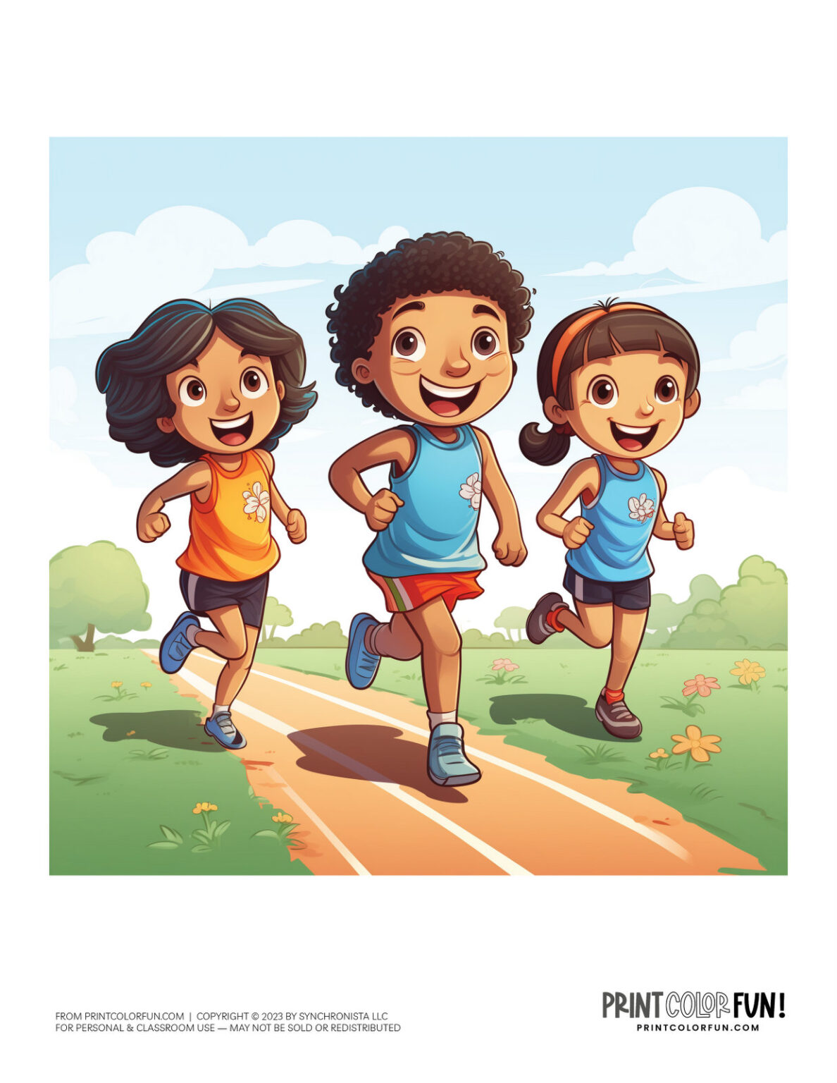 18 running clipart & coloring pages: Discover the joy of jogging ...