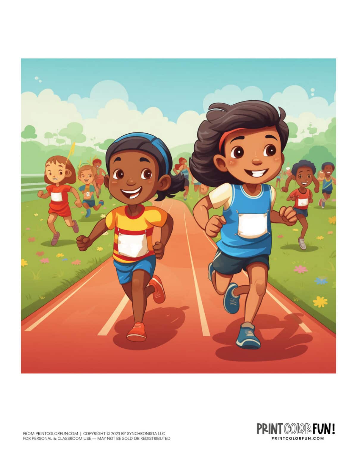18 running clipart & coloring pages: Discover the joy of jogging ...