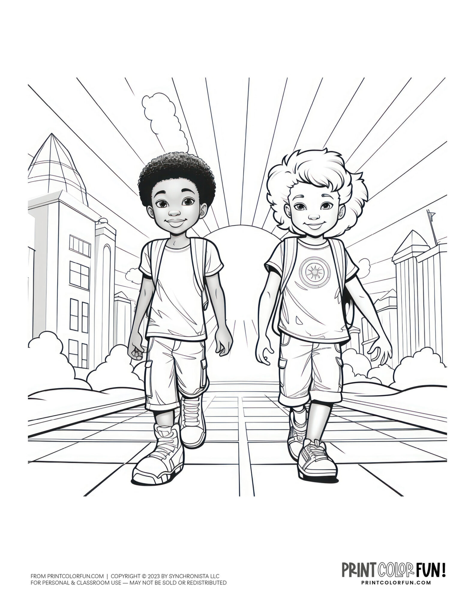 10+ sunny day clipart & coloring pages: Plus fun summery craft ideas ...