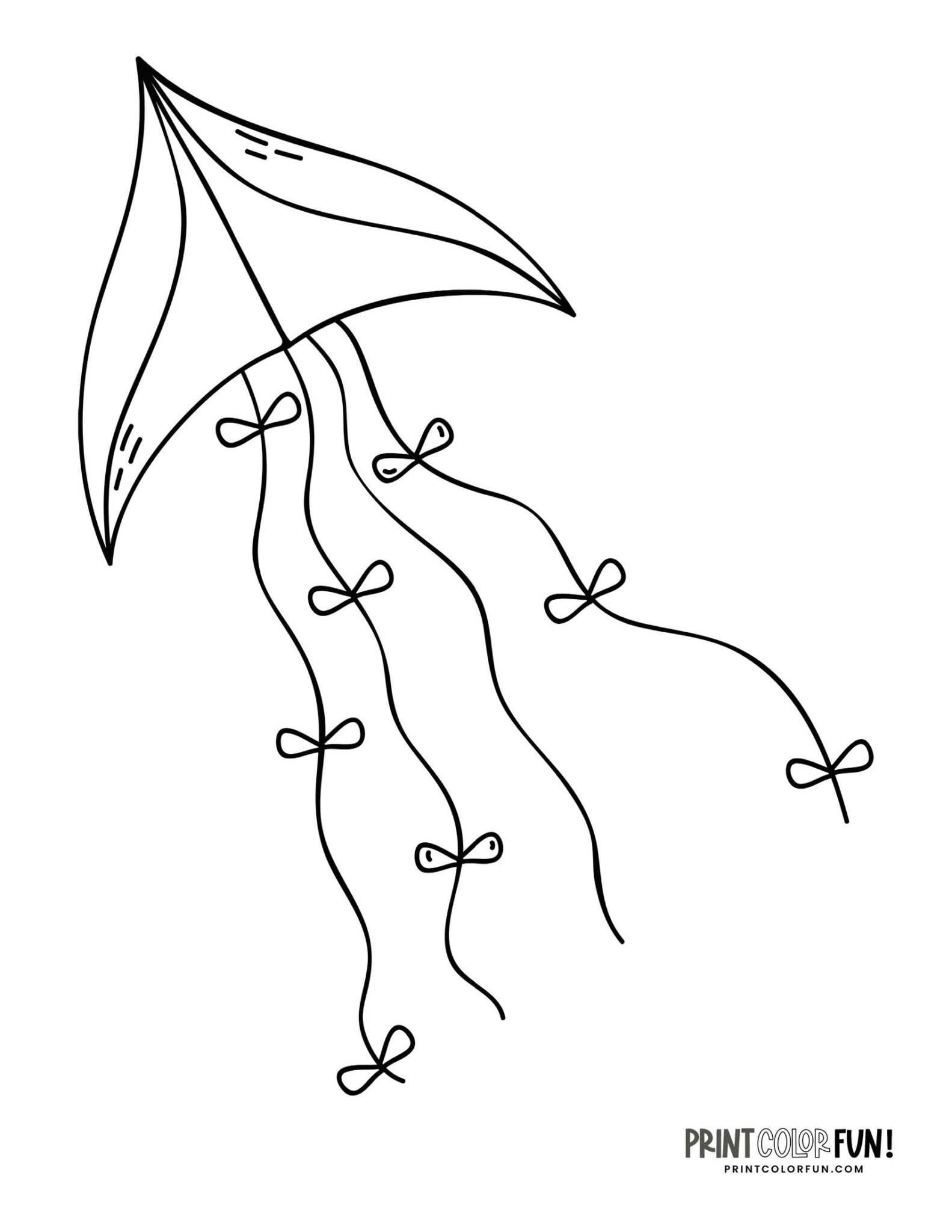 15+ Free kite clipart & kite coloring pages: Let your imagination take ...