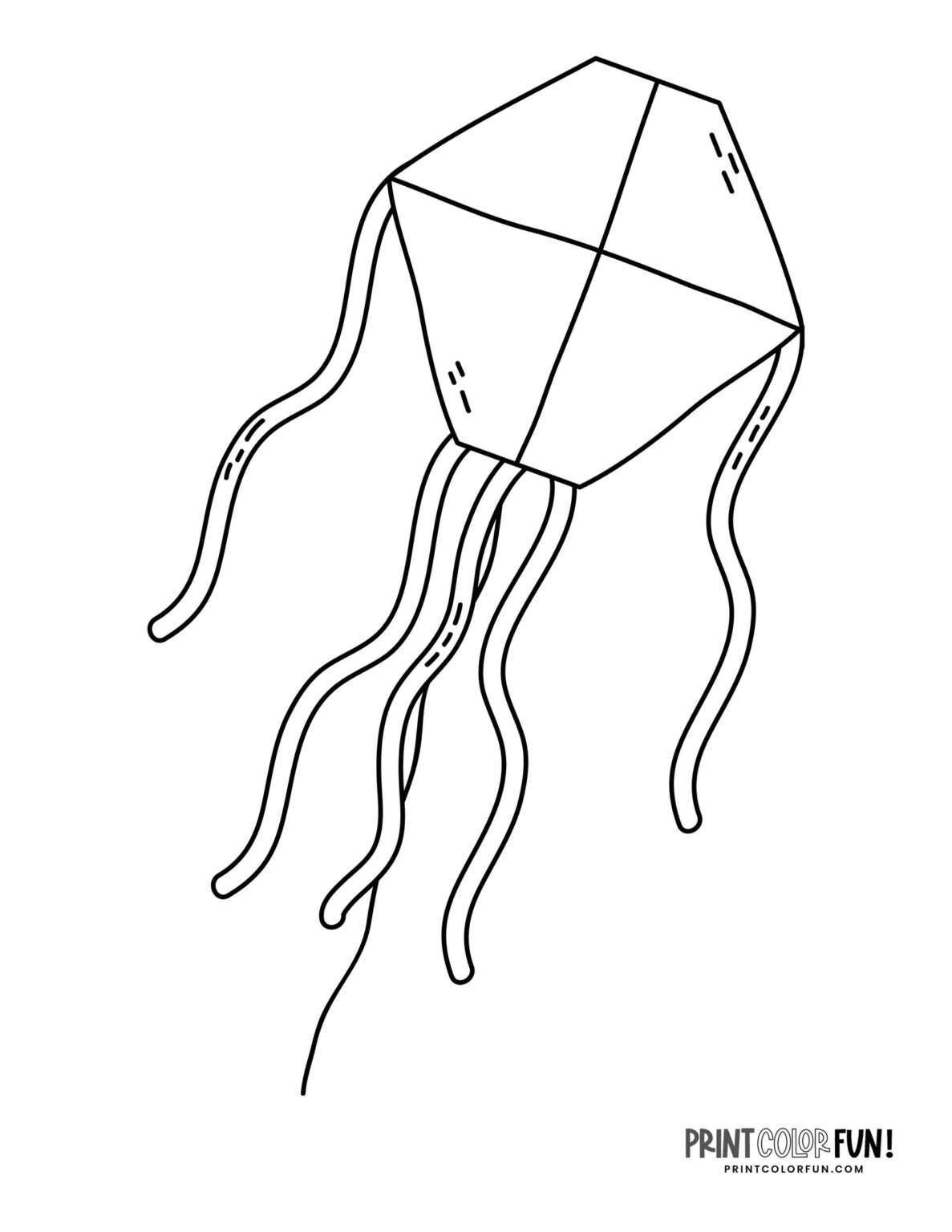 15+ Free kite clipart & kite coloring pages: Let your imagination take ...