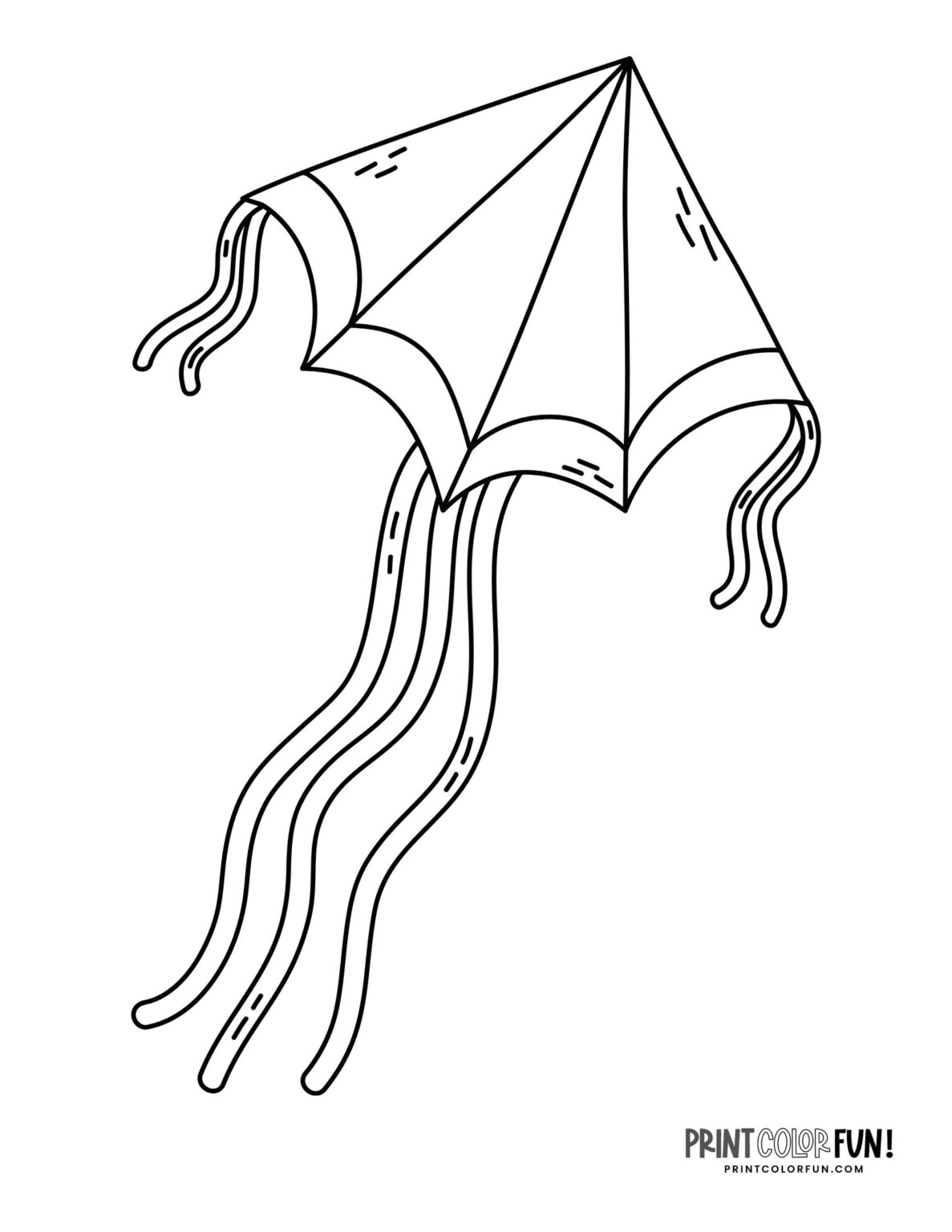 15+ Free kite clipart & kite coloring pages: Let your imagination take ...
