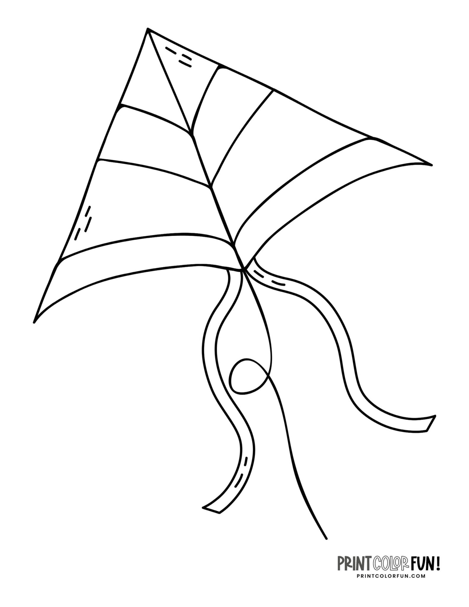 15+ Free kite clipart & kite coloring pages: Let your imagination take ...