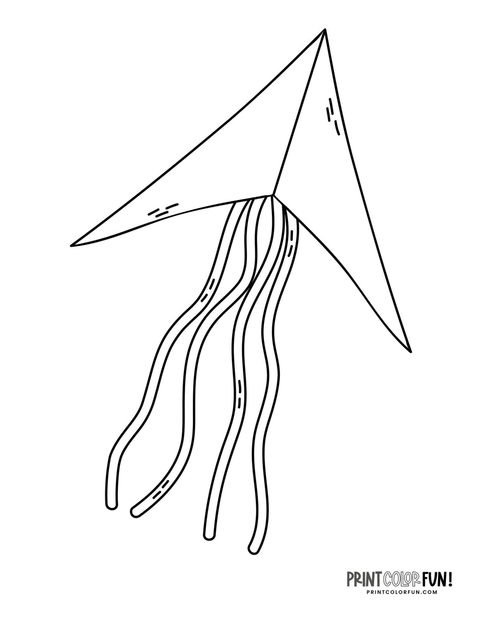 15+ Free kite clipart & kite coloring pages: Let your imagination take ...