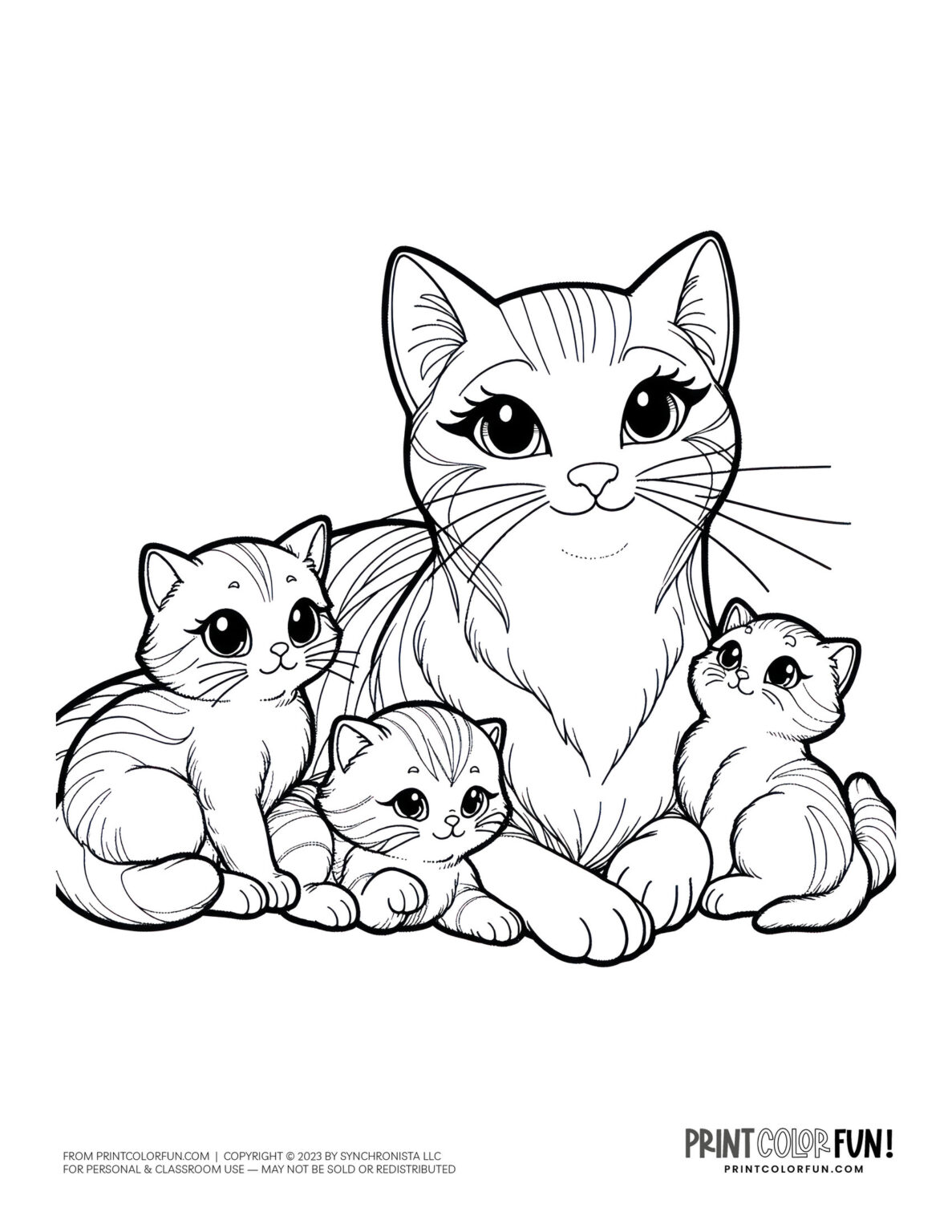 25+ purr-fectly adorable kitten coloring pages, clipart & activities ...