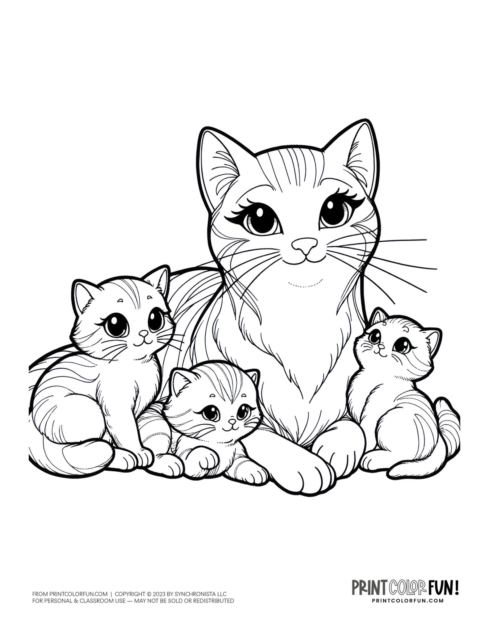 25+ purr-fectly adorable kitten coloring pages, clipart & activities ...