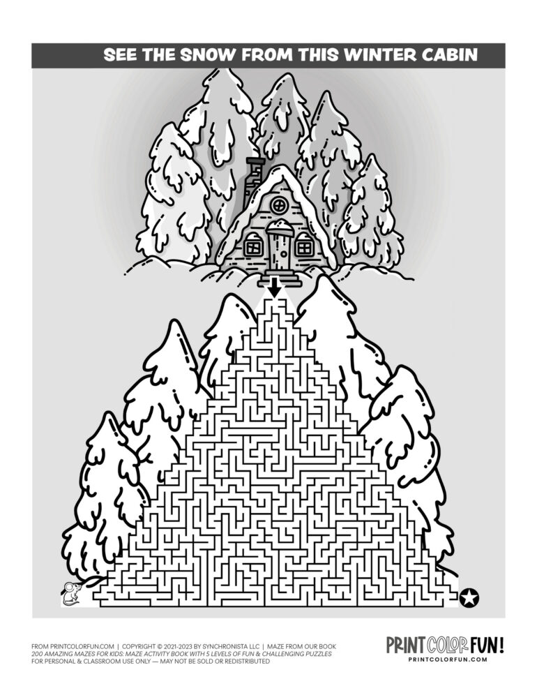 Hard maze difficulty: 11 big advanced skill printable mazes for kids ...