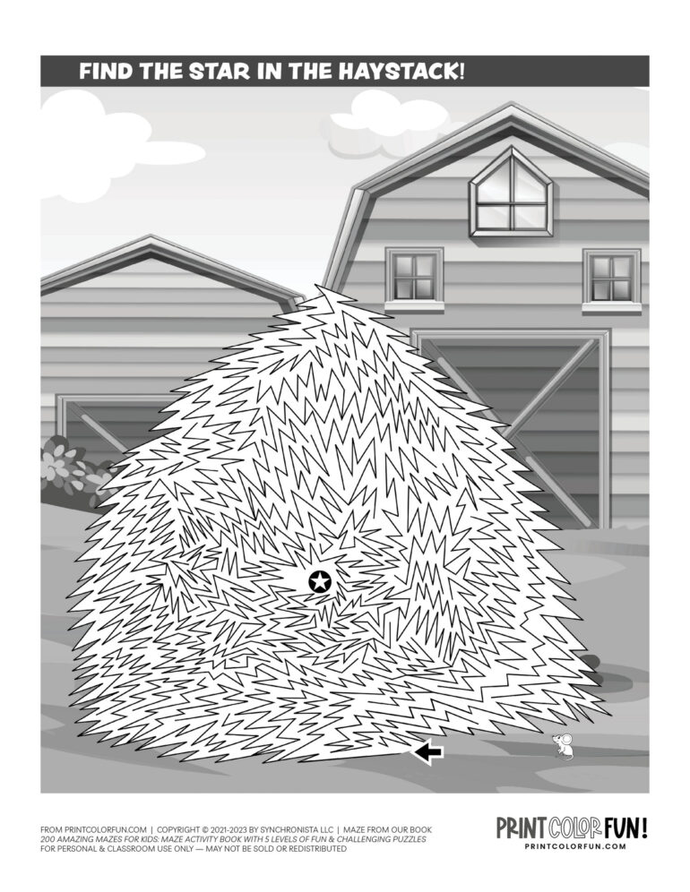 Hard maze difficulty: 11 big advanced skill printable mazes for kids ...