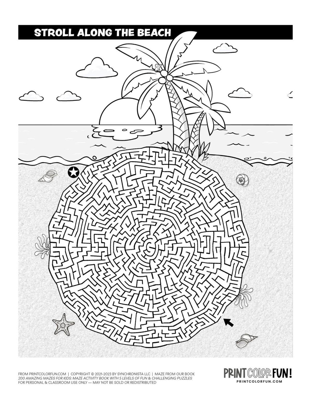 Hard maze difficulty: 11 big advanced skill printable mazes for kids ...