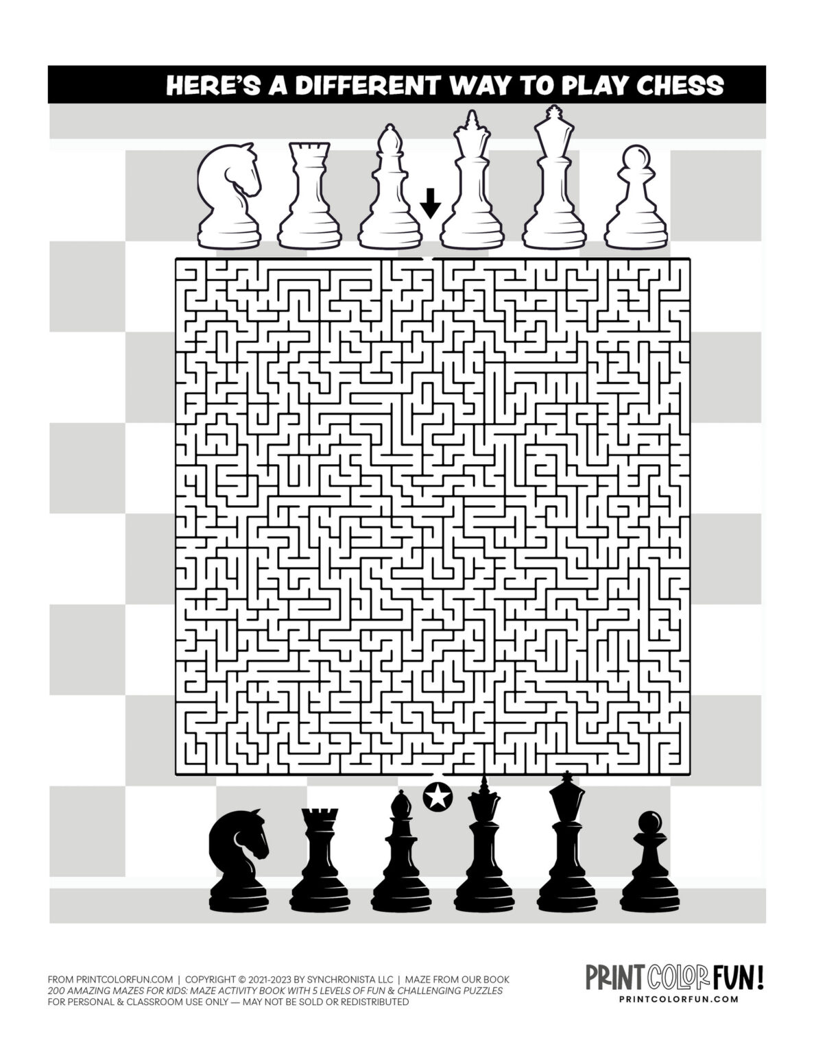 Hard maze difficulty: 11 big advanced skill printable mazes for kids ...