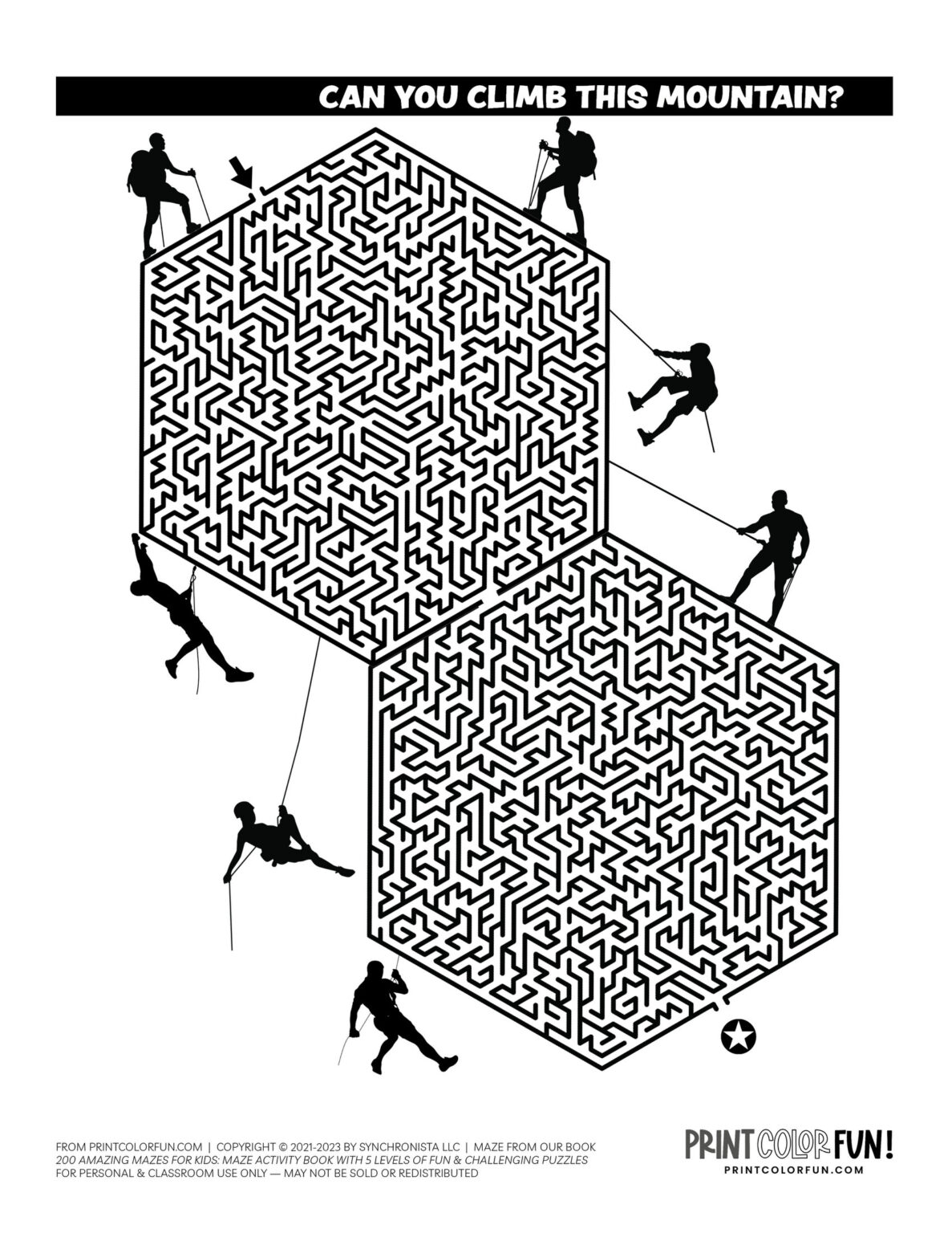 Hard maze difficulty: 11 big advanced skill printable mazes for kids ...