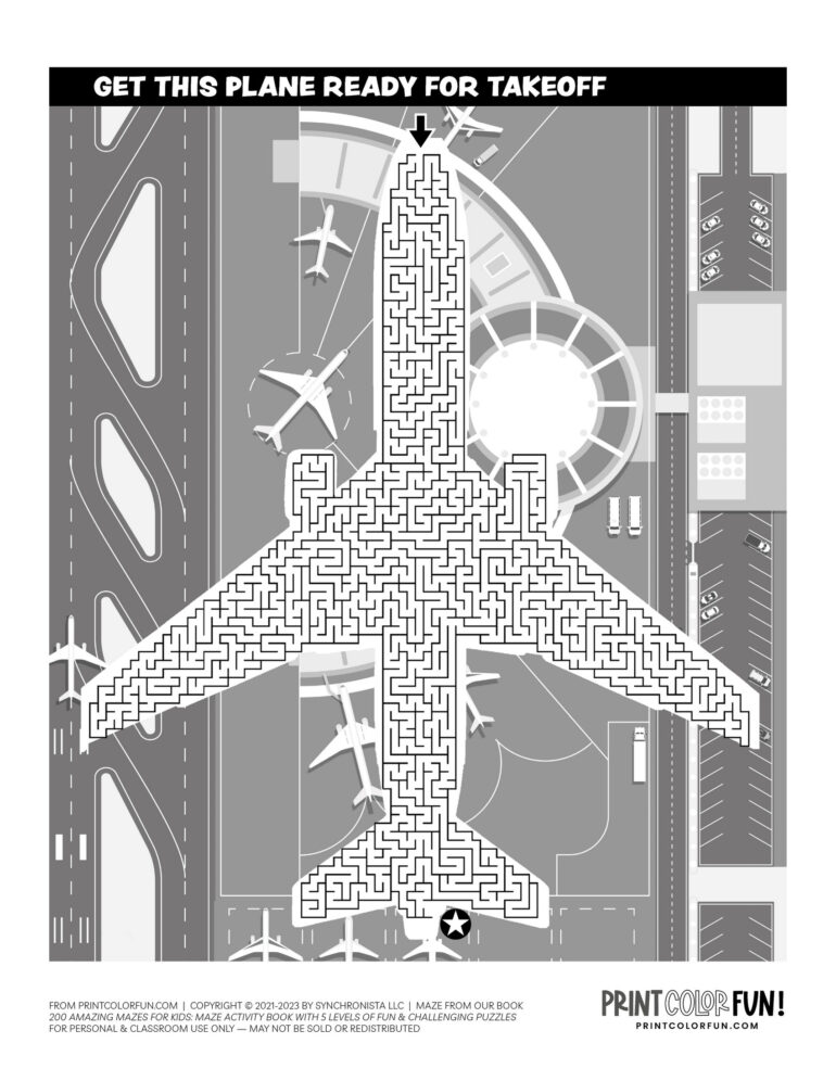 Hard maze difficulty: 11 big advanced skill printable mazes for kids ...