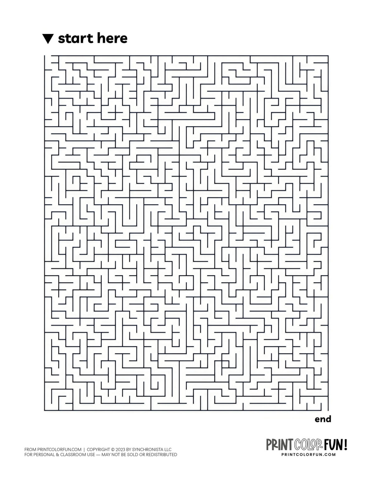 Hard maze difficulty: 11 big advanced skill printable mazes for kids ...
