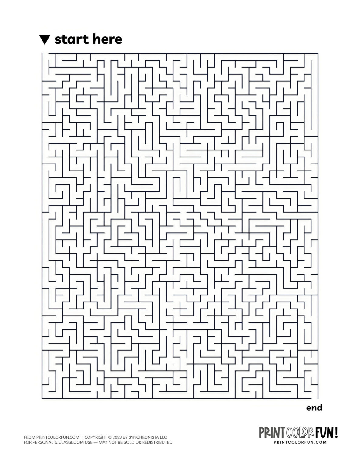 Hard maze difficulty: 11 big advanced skill printable mazes for kids ...