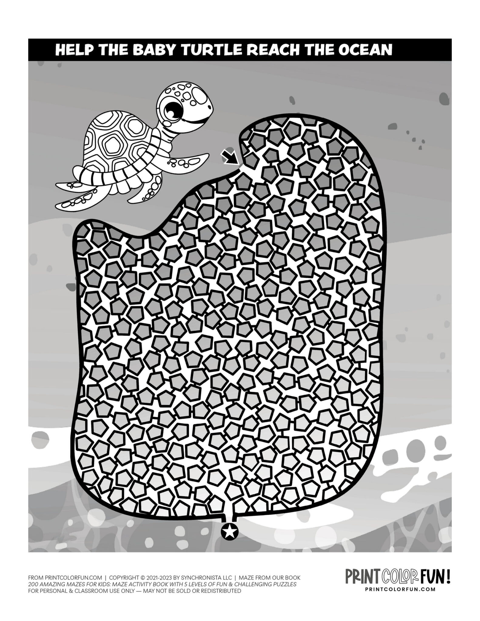 Medium maze difficulty: 18 intermediate skill printable mazes to solve ...