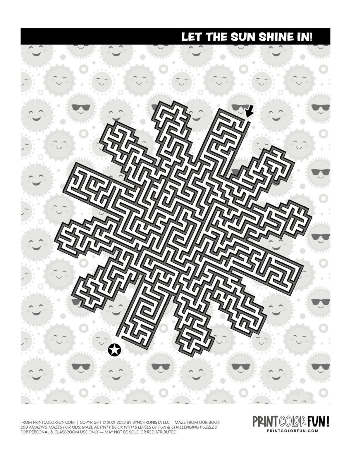 Medium maze difficulty: 18 intermediate skill printable mazes to solve ...