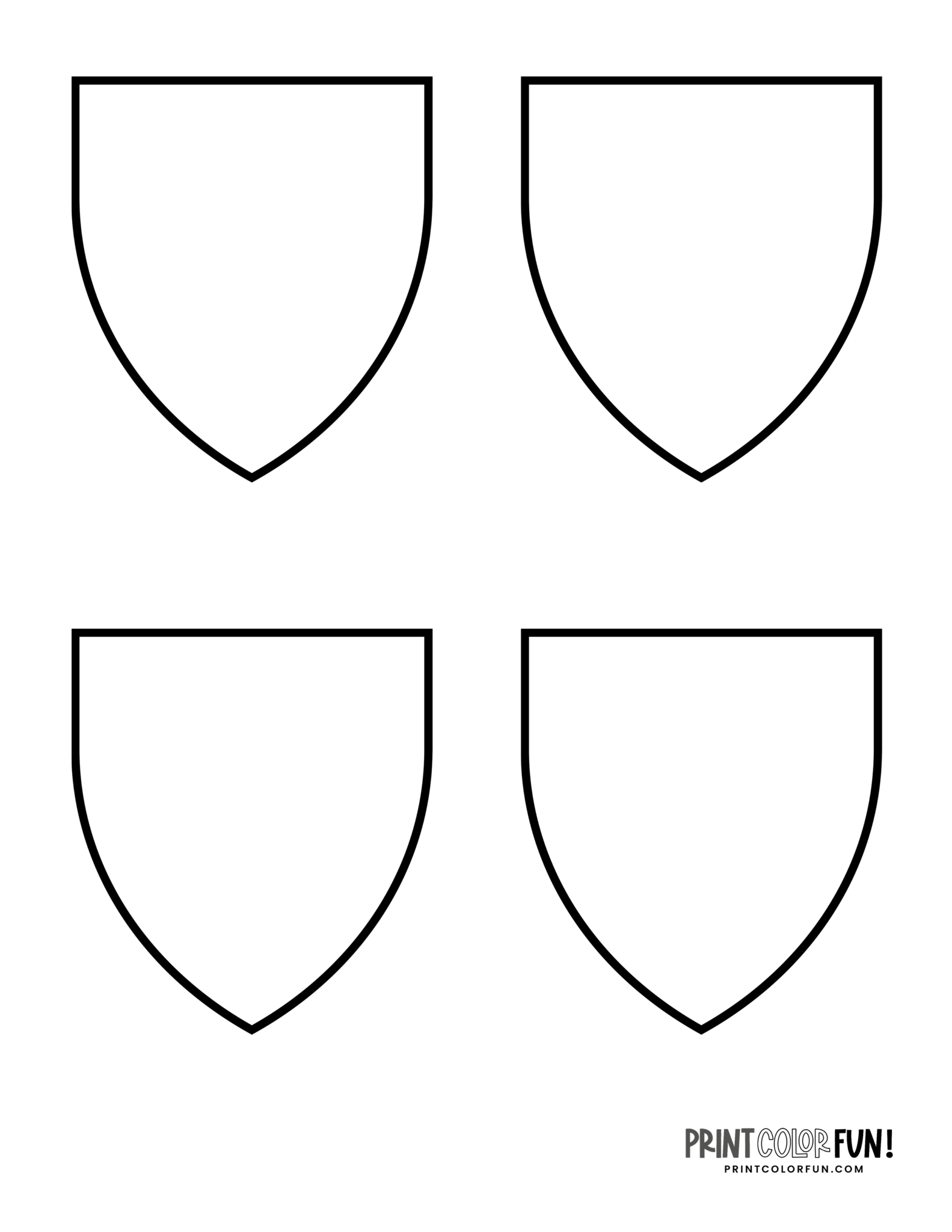 15 coat of arms template pages: Discover medieval magic with these ...