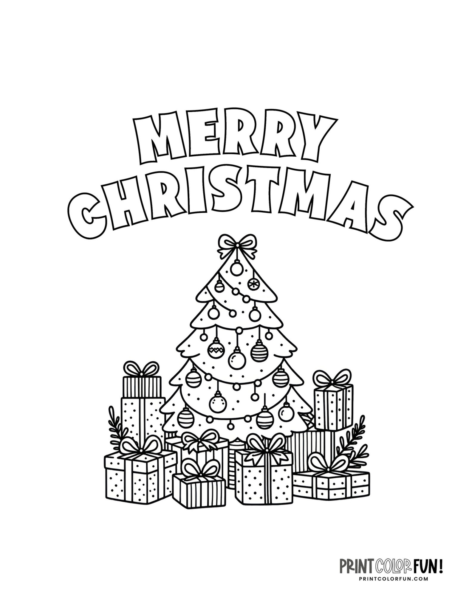 13 Merry Christmas clipart & coloring pages for creative family holiday ...