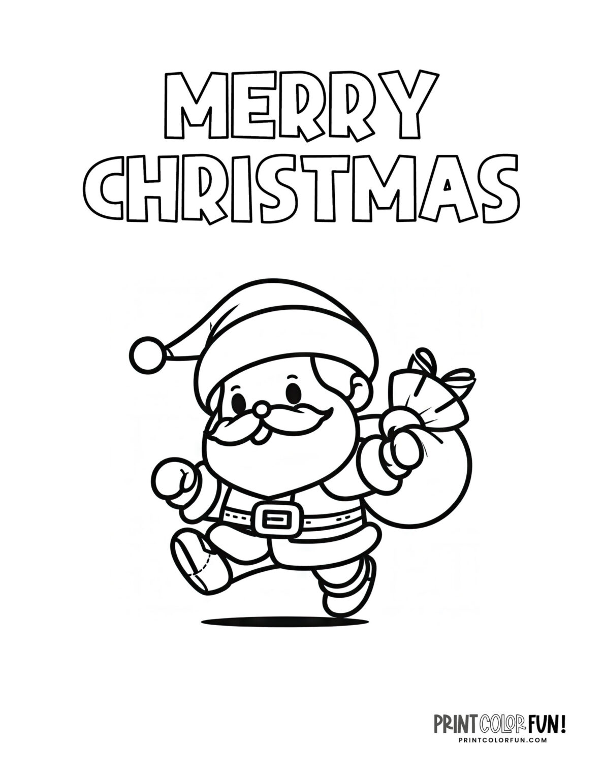 13 Merry Christmas clipart & coloring pages for creative family holiday ...