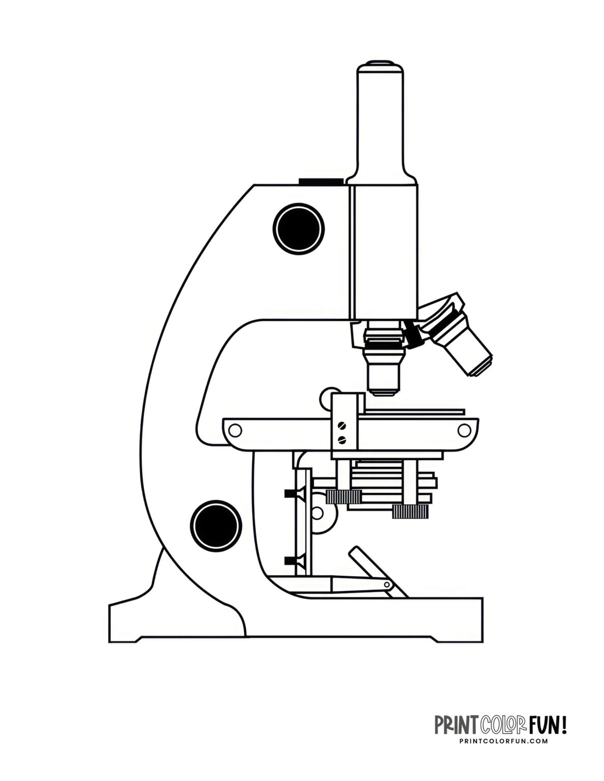 Microscope clipart & coloring pages for kids, plus 10 engaging craft ...
