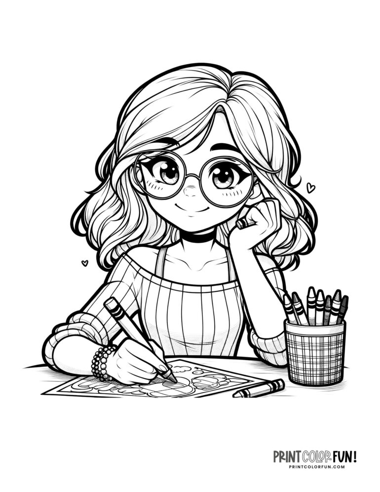 Crayon coloring pages & clipart, at PrintColorFun.com