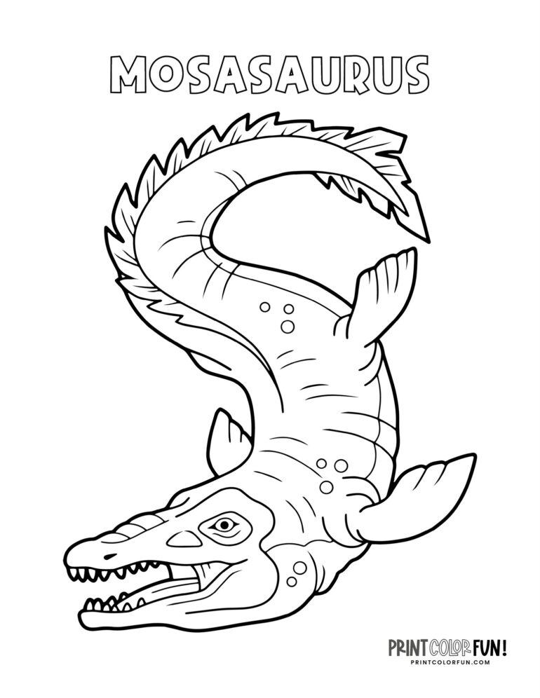 25 dinosaur clipart & coloring pages offer some prehistoric fun, at ...