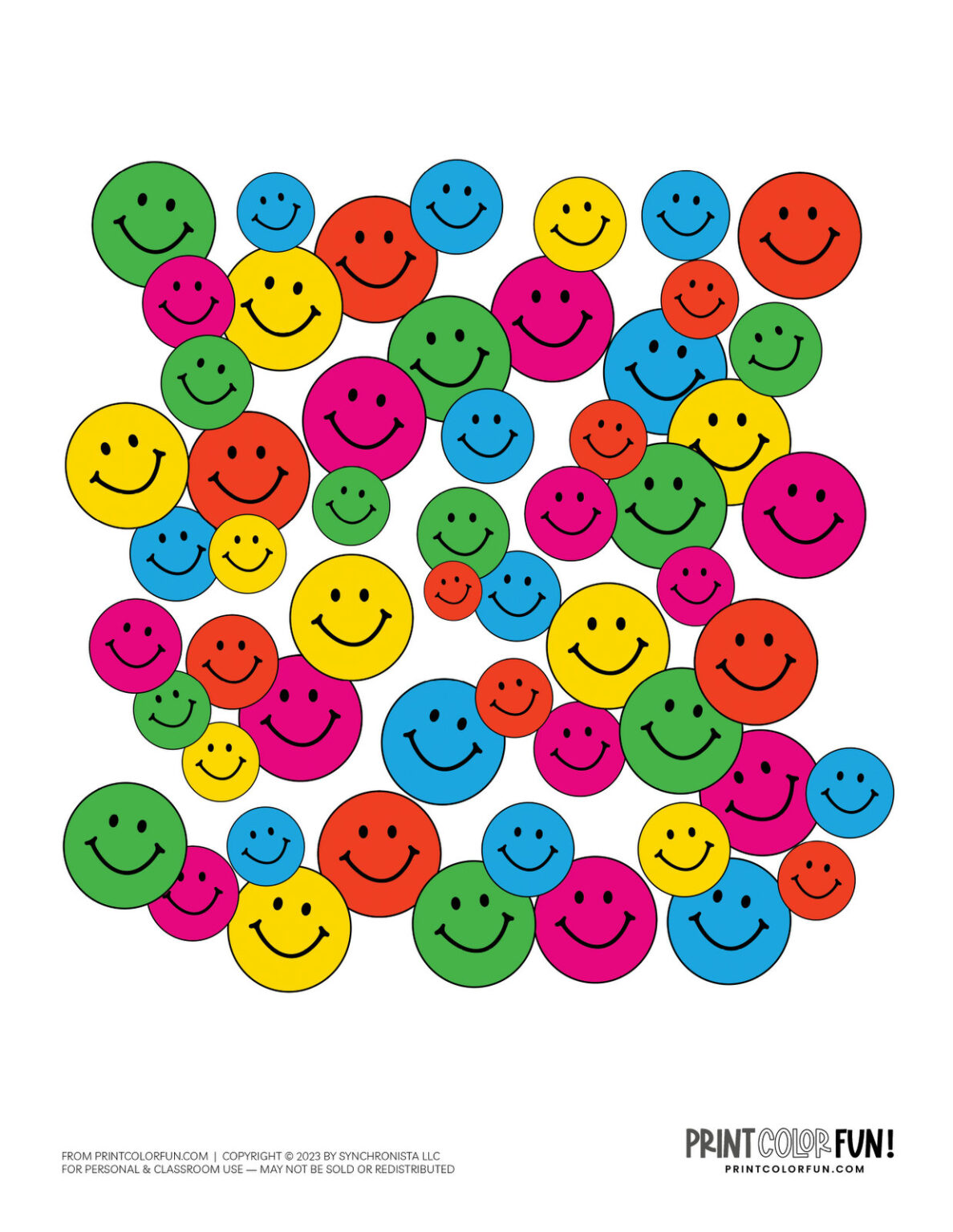 15+ Happy face clipart & cute smiley coloring pages + crafts and ...