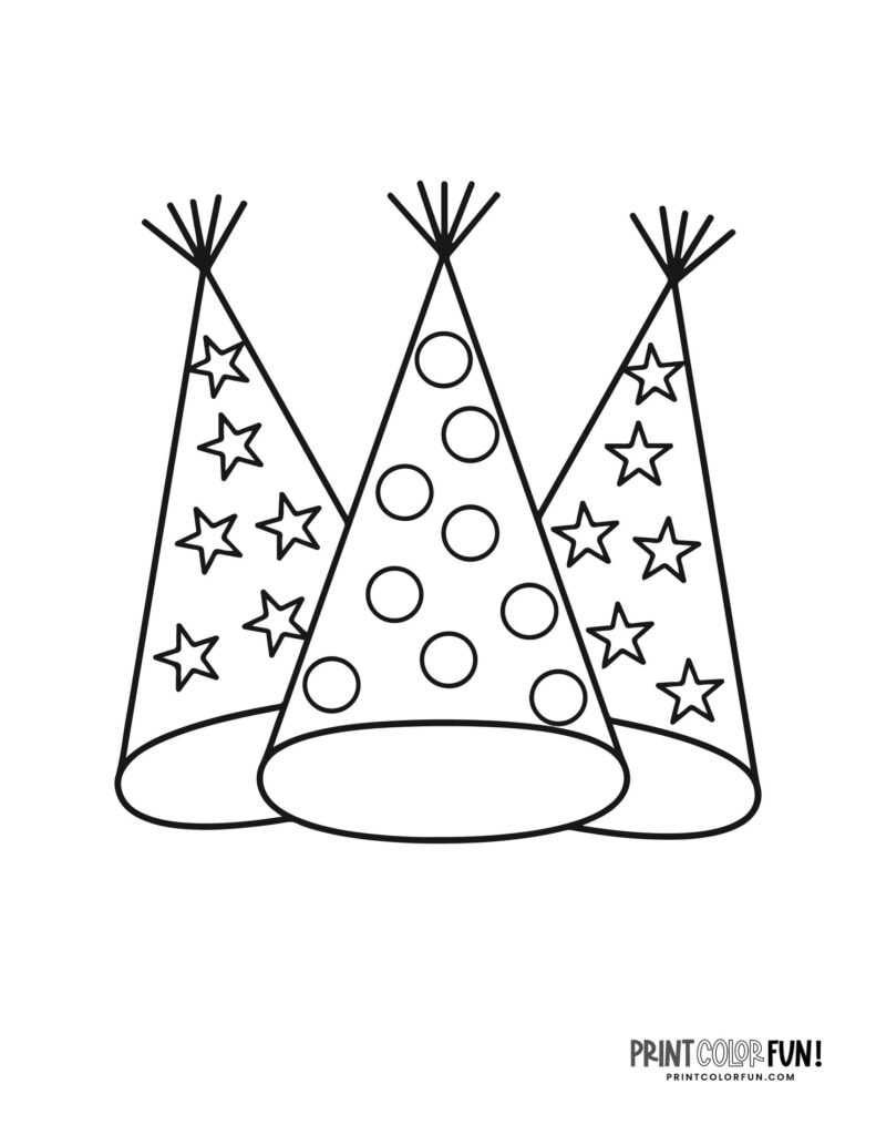 Happy New Year clipart & coloring extravaganza: Craft, learn and ...