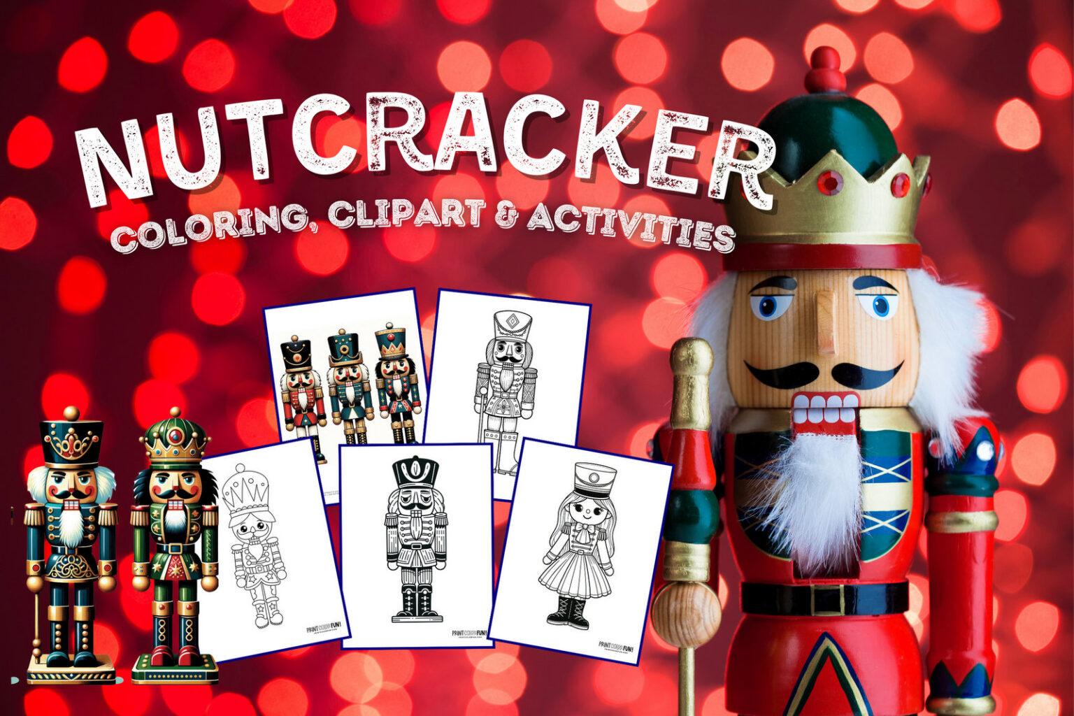 10+ toy nutcracker clipart soldiers for festive Christmas craft ...
