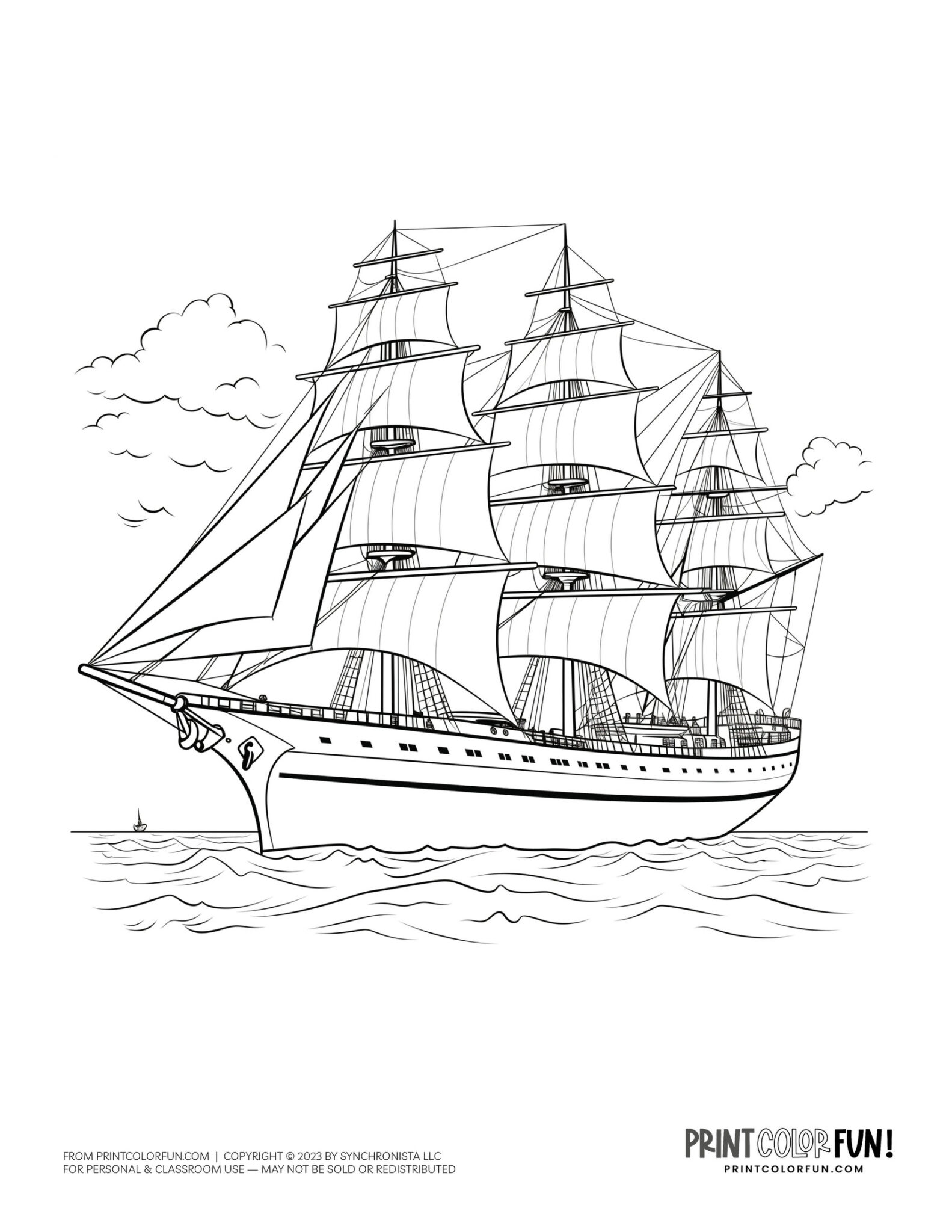 Ship drawings for kids: 15+ captivating ship clipart & coloring pages ...