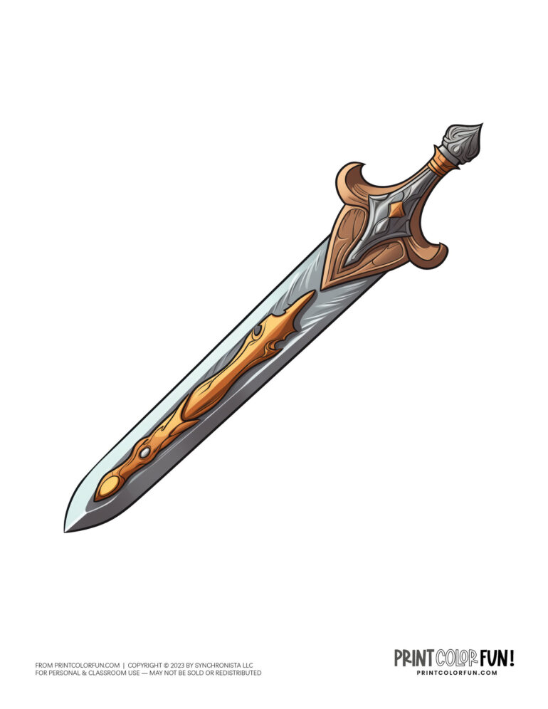 Epic sword drawings & clipart: 10 fun learning activities for young ...