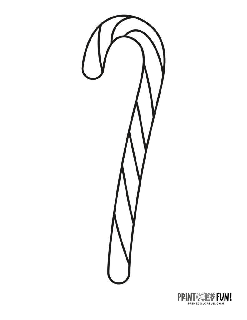 15 candy cane clipart & coloring pages to create a sweet holiday season ...