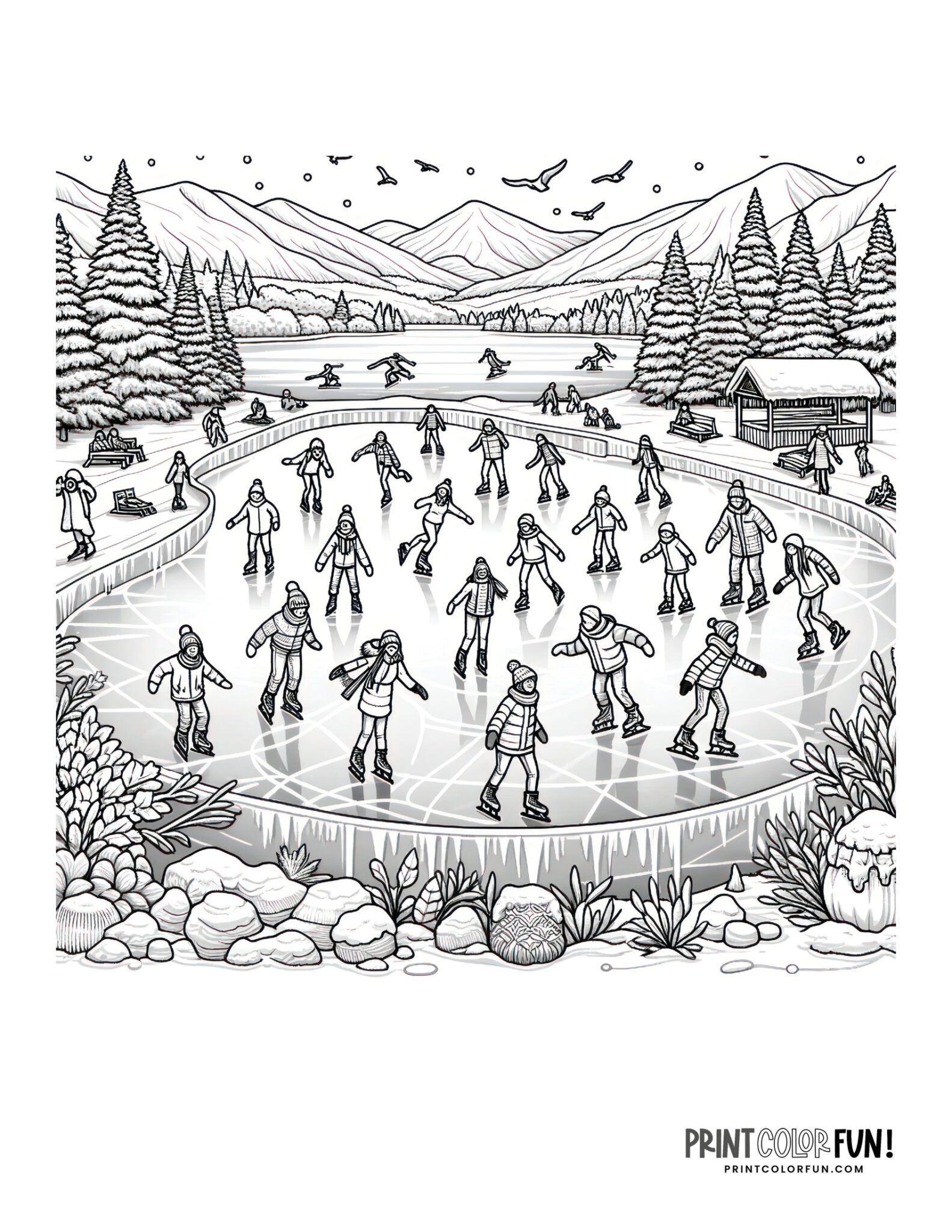 Chill out with ice skating clipart: 10 cool crafts & educational ...