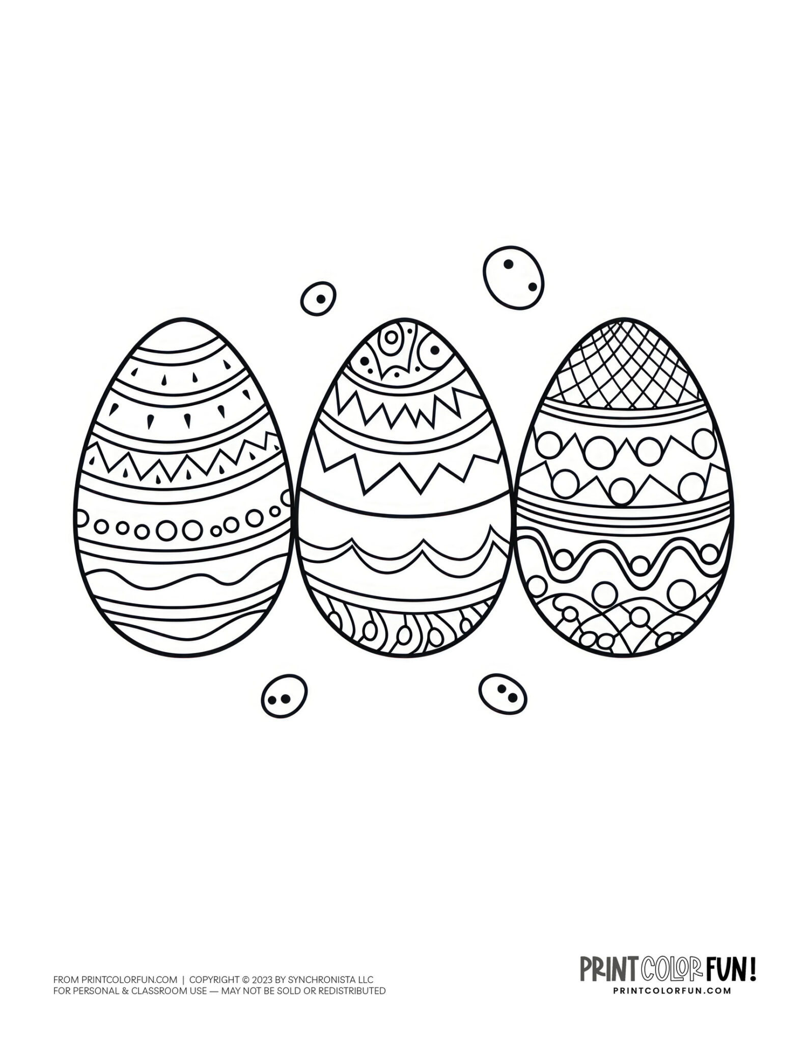 Easter egg coloring pages & clipart: Brighten up your Easter with 15 ...