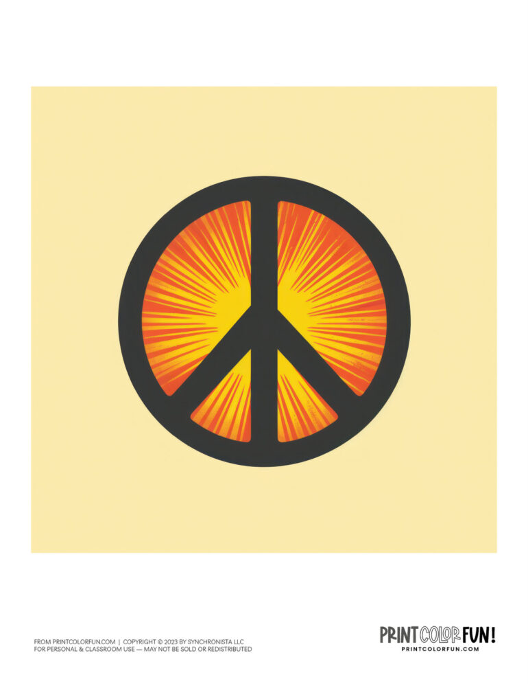 Get inspired with 10+ peace sign drawings and clipart, plus craft and ...