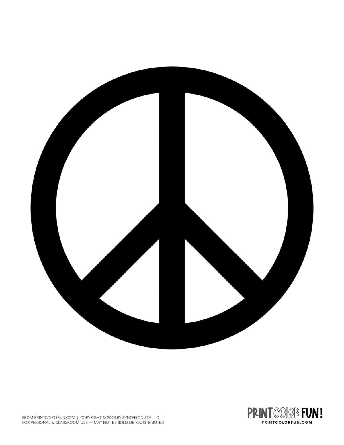 Get inspired with 10+ peace sign drawings and clipart, plus craft and ...