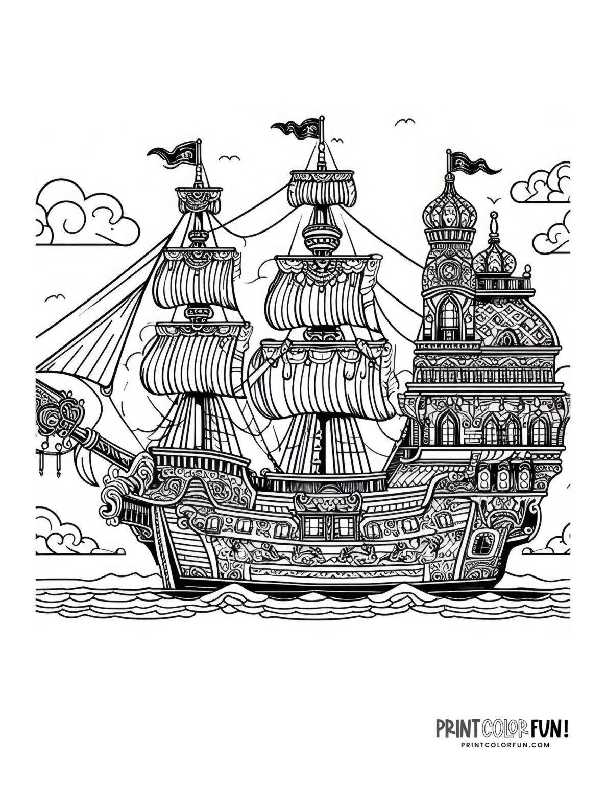 Ship drawings for kids: 15+ captivating ship clipart & coloring pages ...