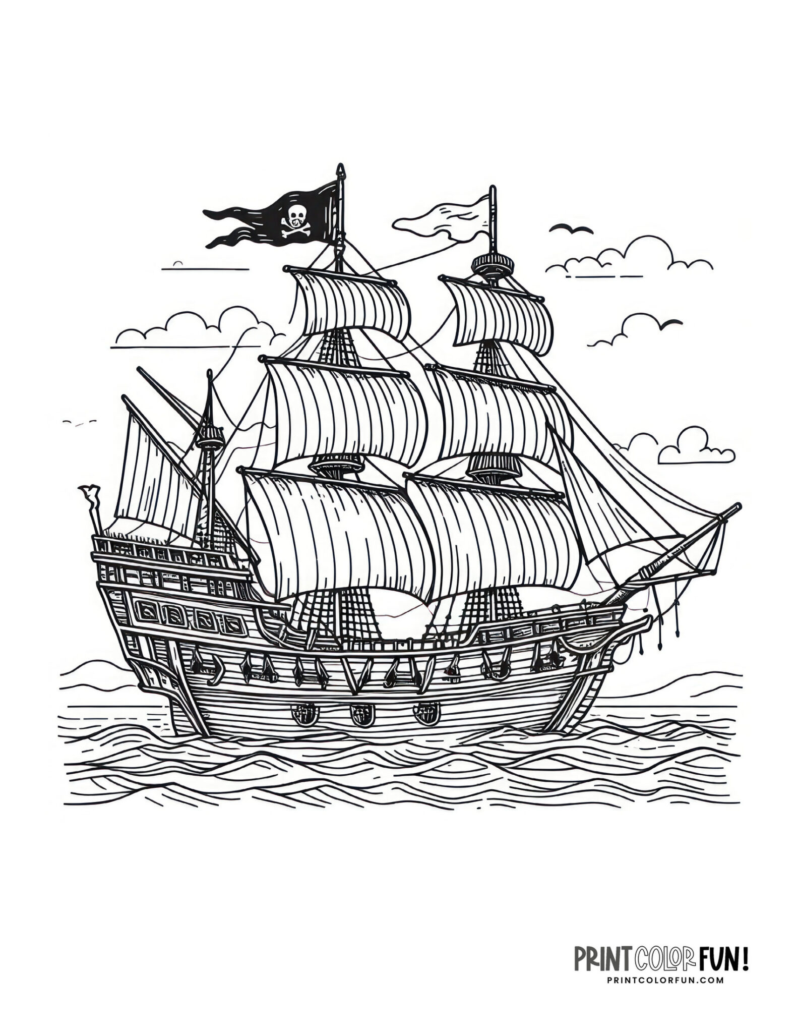Ship drawings for kids: 15+ captivating ship clipart & coloring pages ...