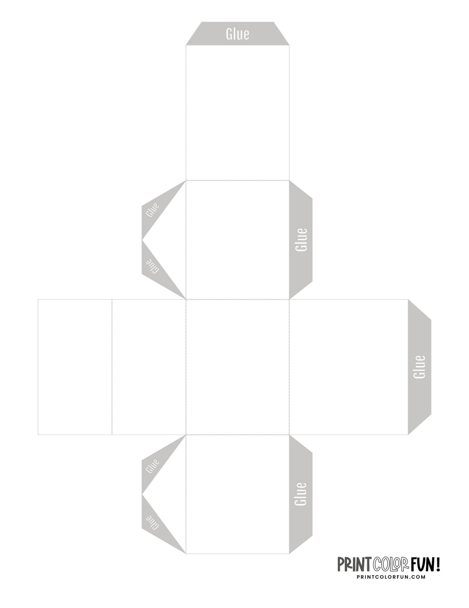 House cutout crafts to color: Print, color, cut & fold to make a 3D ...