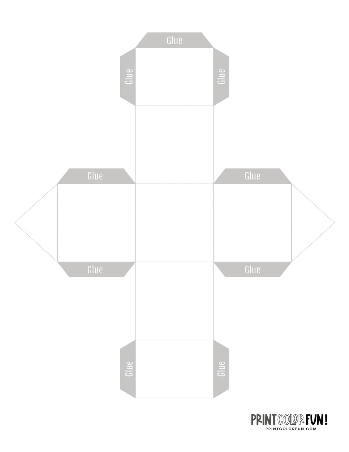 House cutout crafts to color: Print, color, cut & fold to make a 3D ...