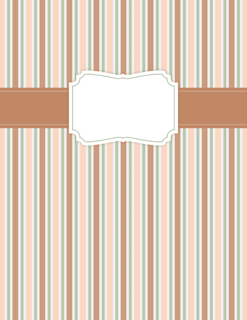 Printable binder covers: 12 free colorful sets with matching front ...