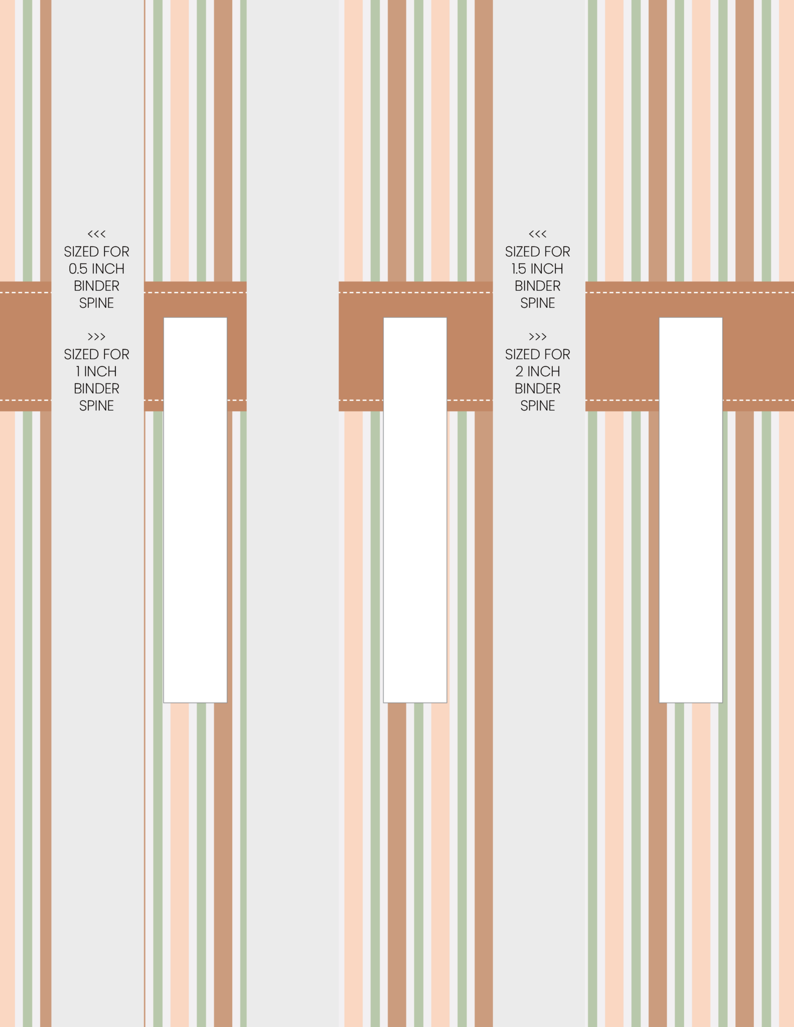 Printable Binder Covers: 12 Free Colorful Sets With Matching Front